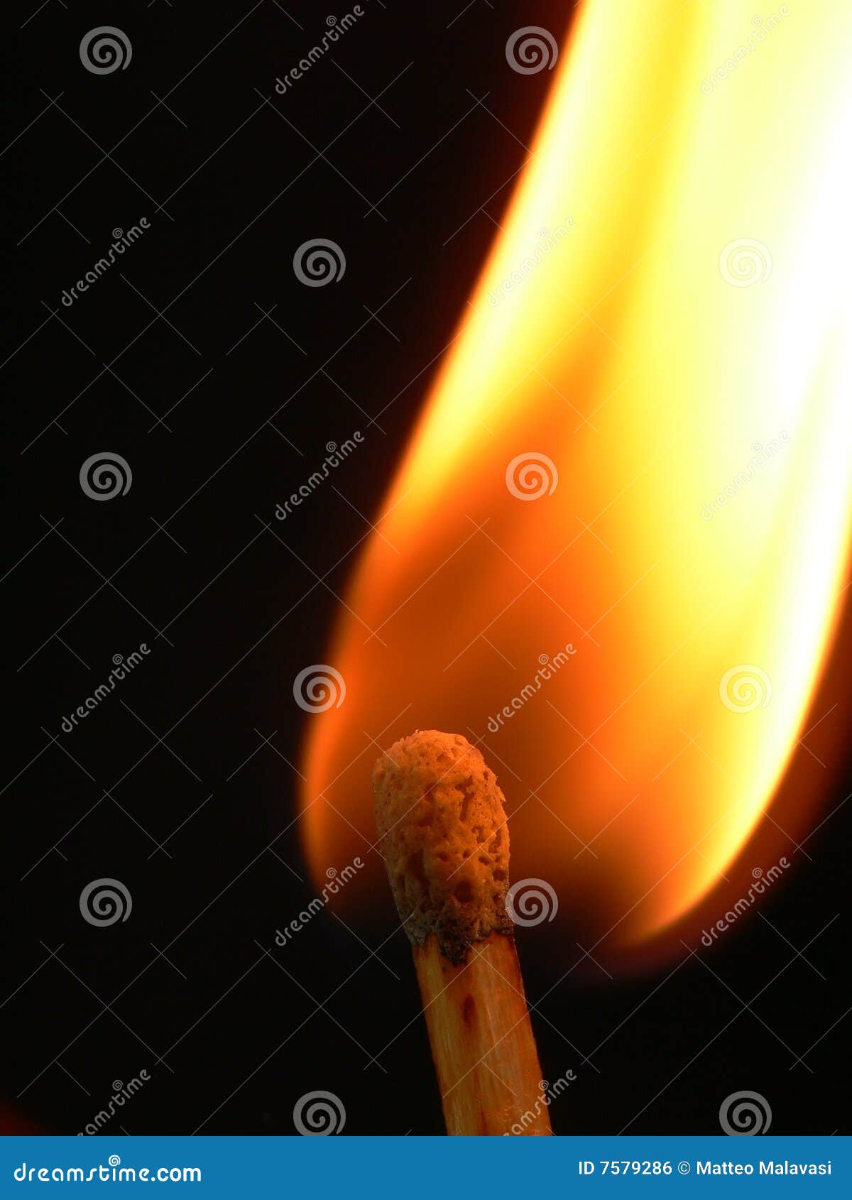 Burning match stock photo. Image of burning, shiny, close - 7579286