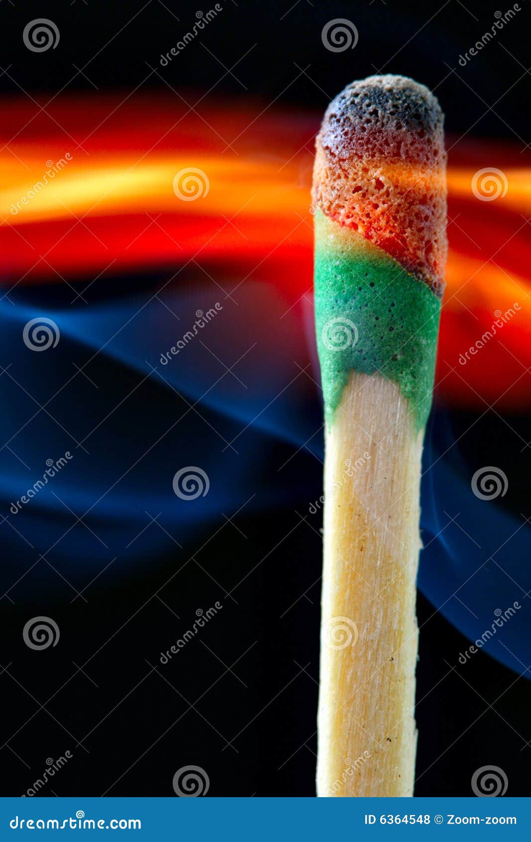 Burning Match with Blue Smoke Stock Photo - Image of dark, fire: 6364548