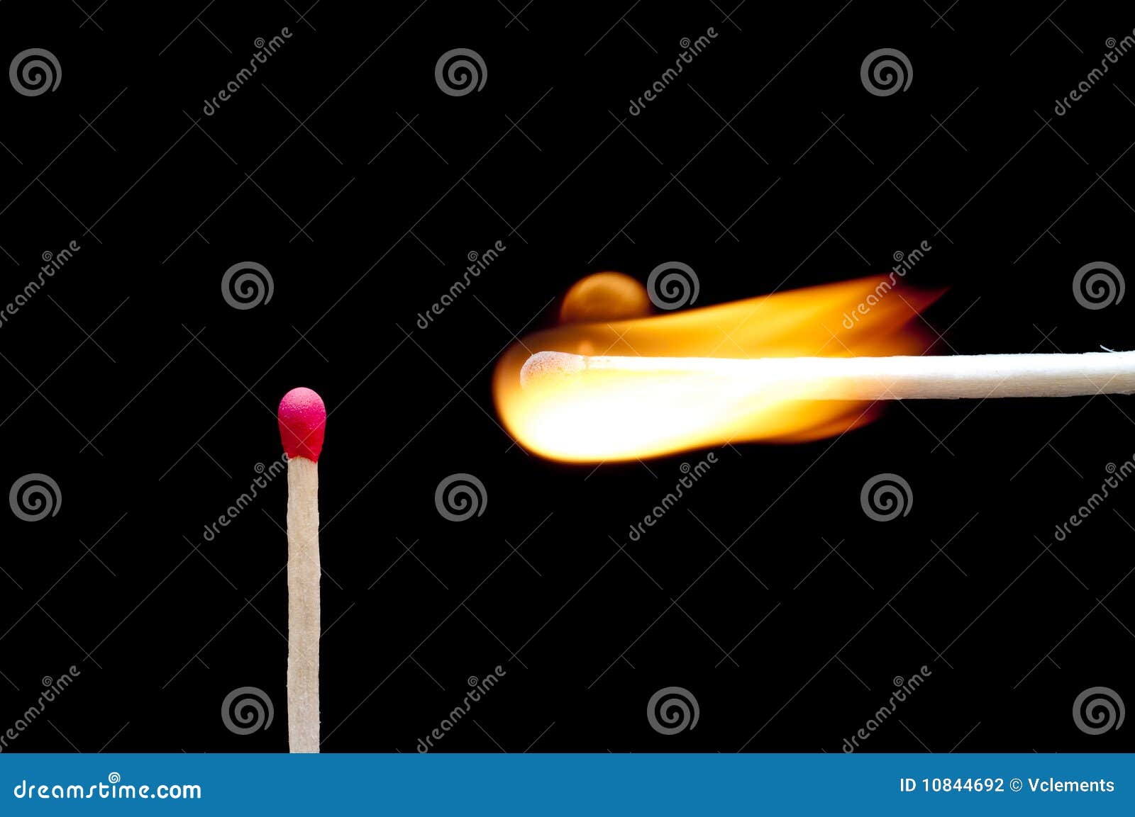A Burning Match Near Another Match Stock Photo - Image of sticks ...
