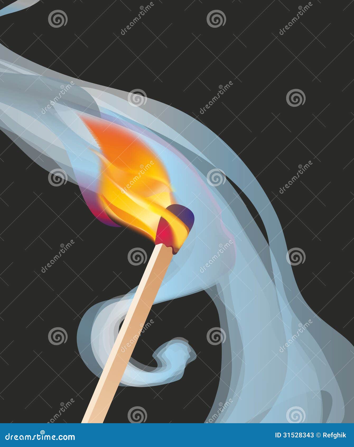 Burning Match Smoke Black Stock Illustrations – 1,081 Burning Match ...