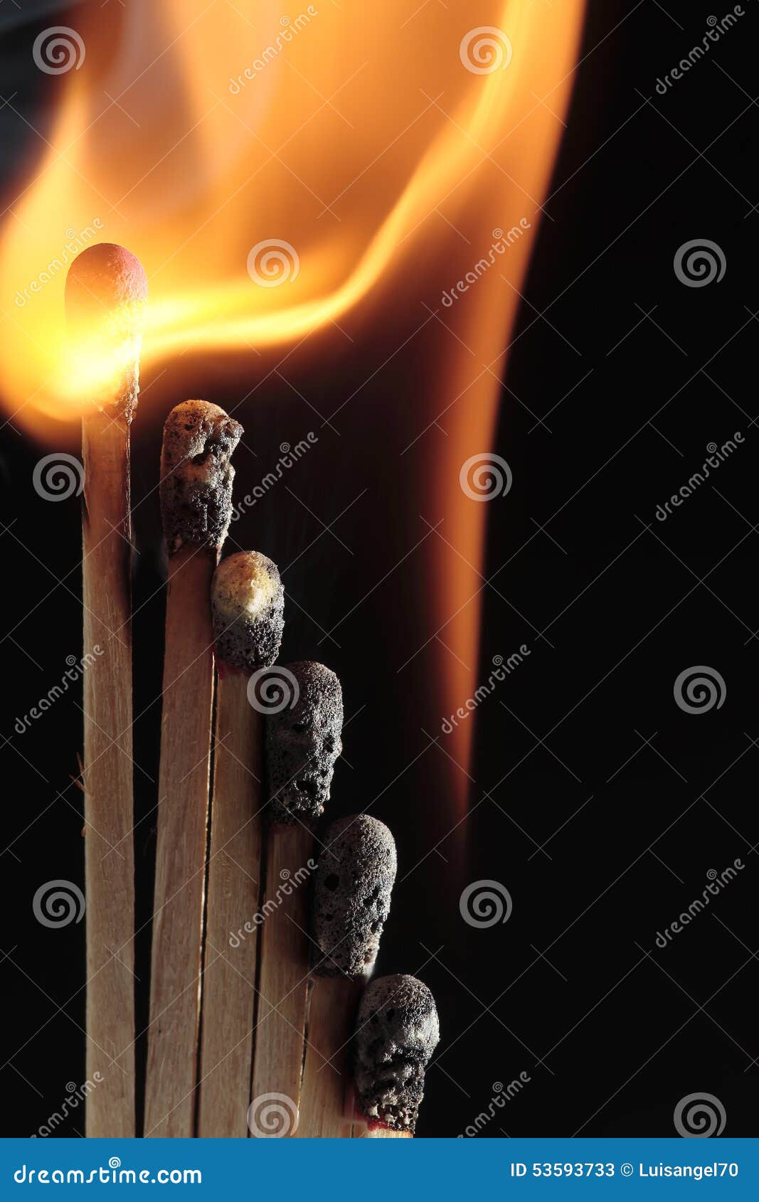 Burning matches stock image. Image of ignition, matches - 53593733
