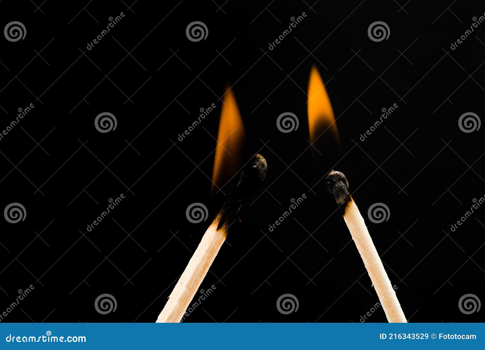 Burning Matches in a Row - Image Stock Image - Image of burnt, ignite ...