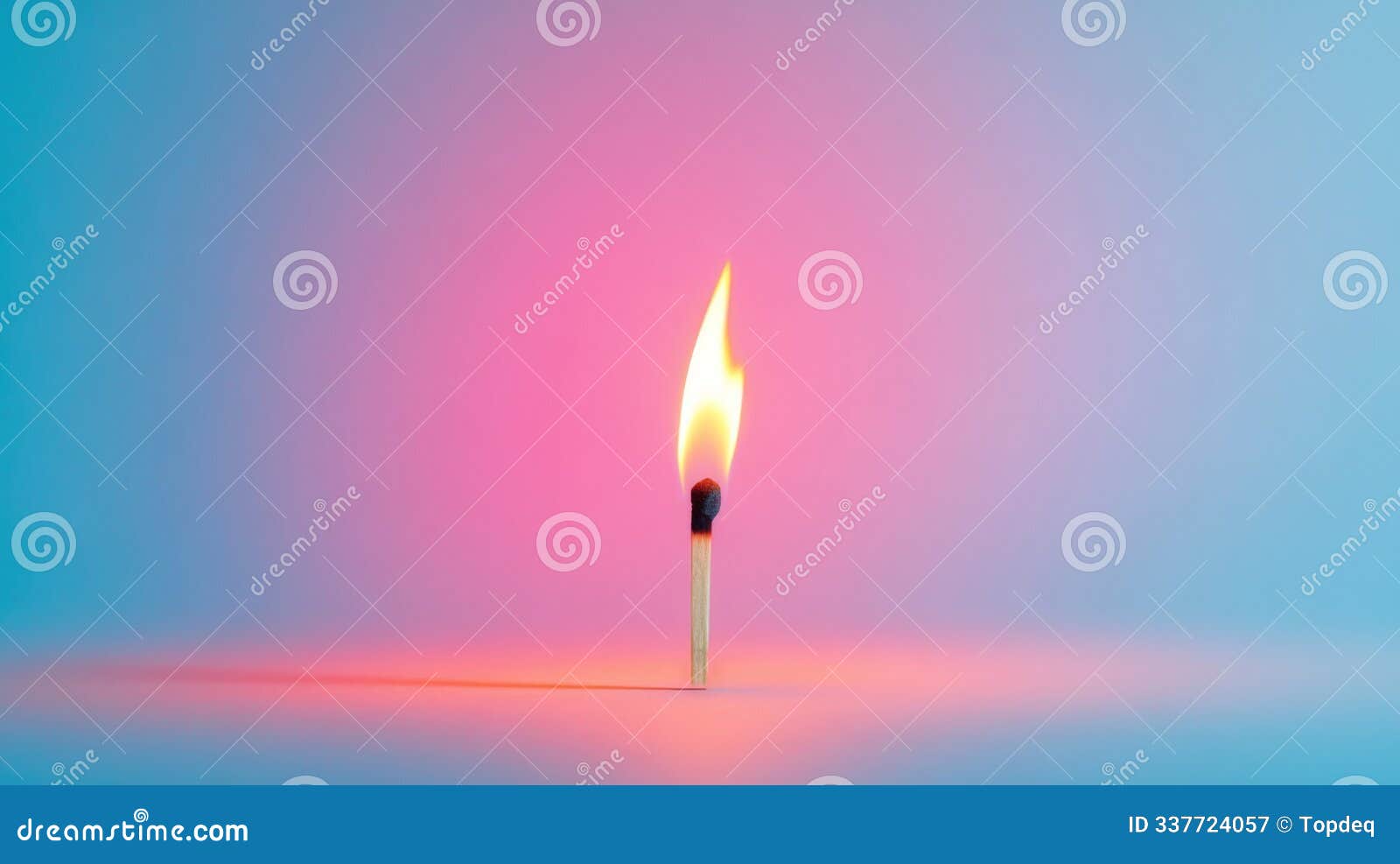 Burning Matchstick Animation. Combustion Process, Moving Down Flames ...