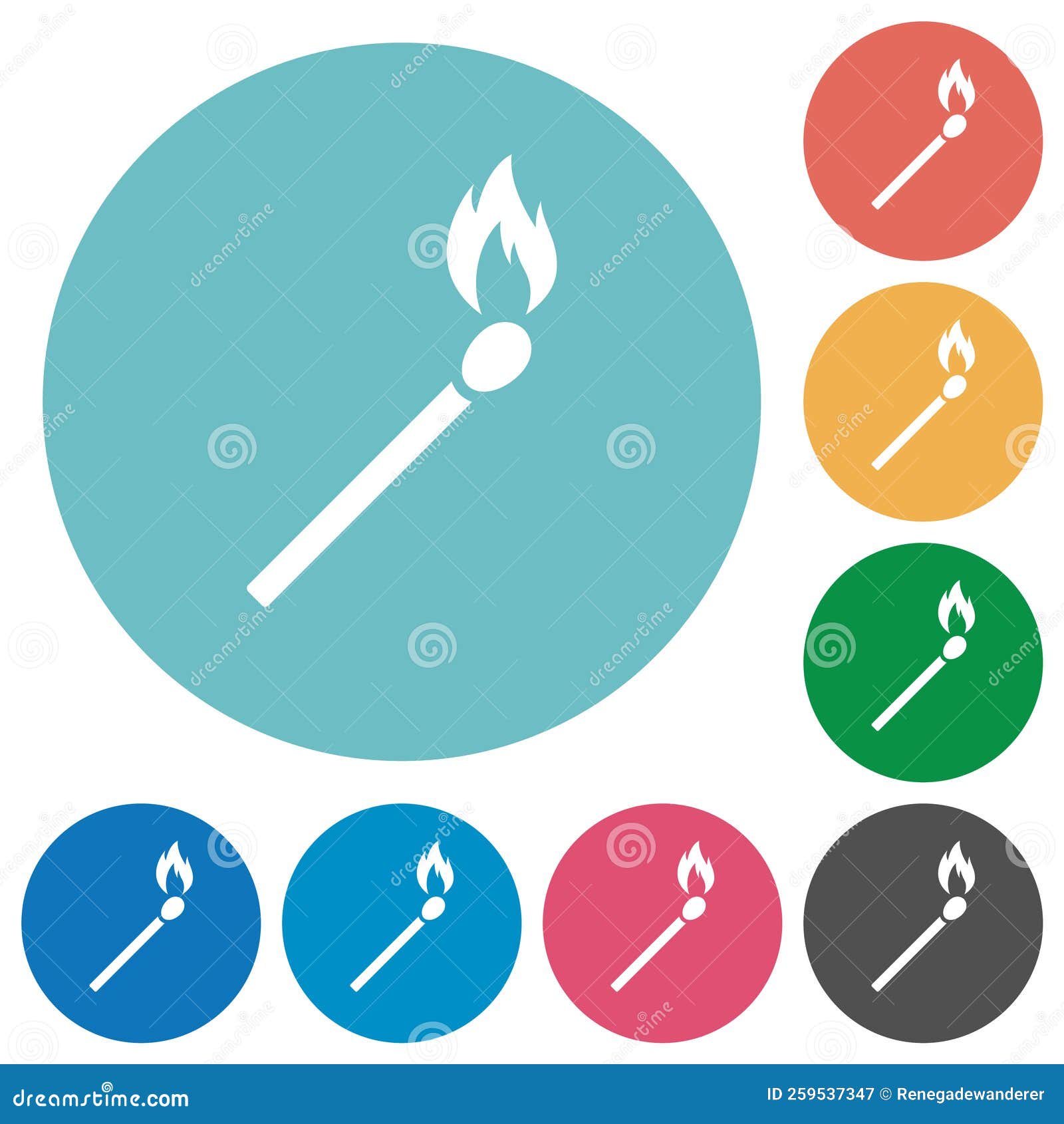 Burning Matchstick Animation. Combustion Process, Moving Down Flames ...