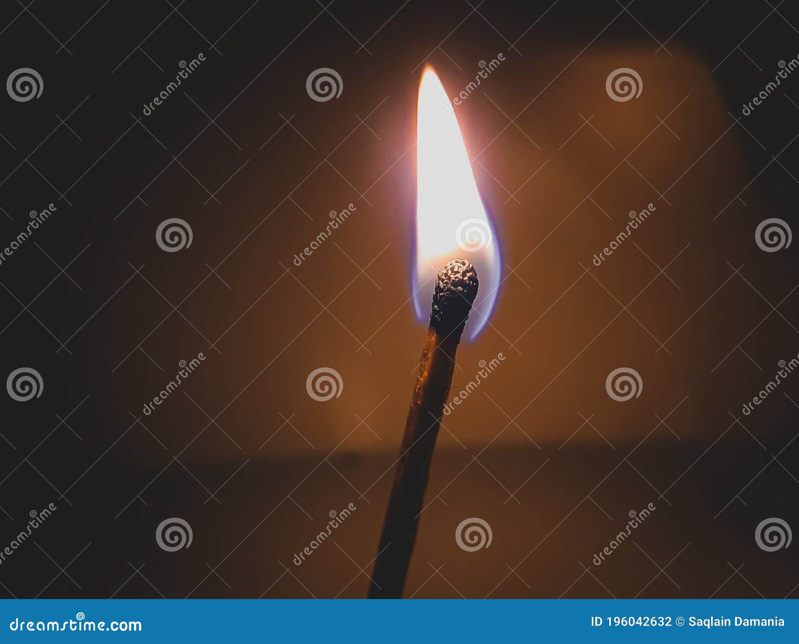 Burning Matchstick with Great Details and Texture of it. Stock Photo ...