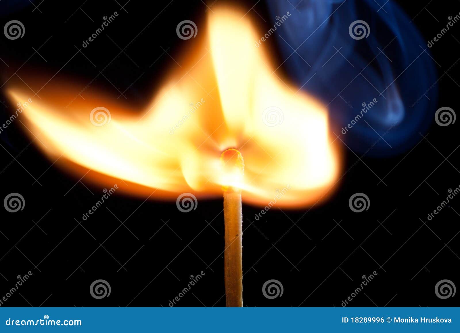 Burning Matchstick with Smoke Stock Photo - Image of ignition, wooden ...