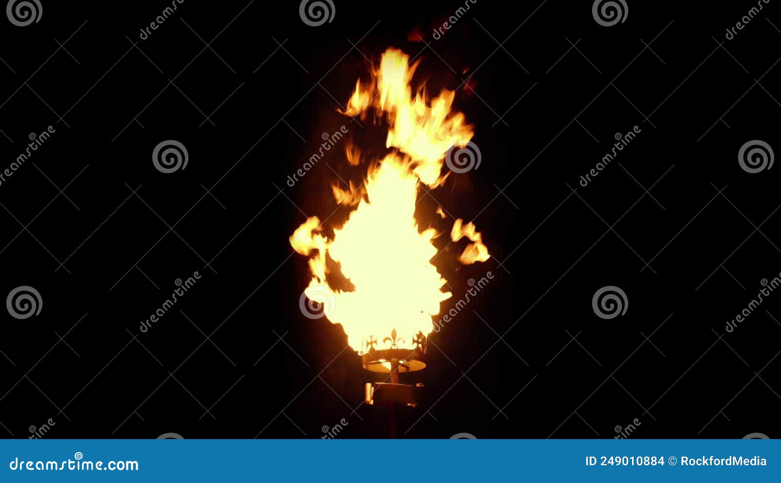 Fire Beacon Medieval Crown at Night Stock Footage - Video of castle ...