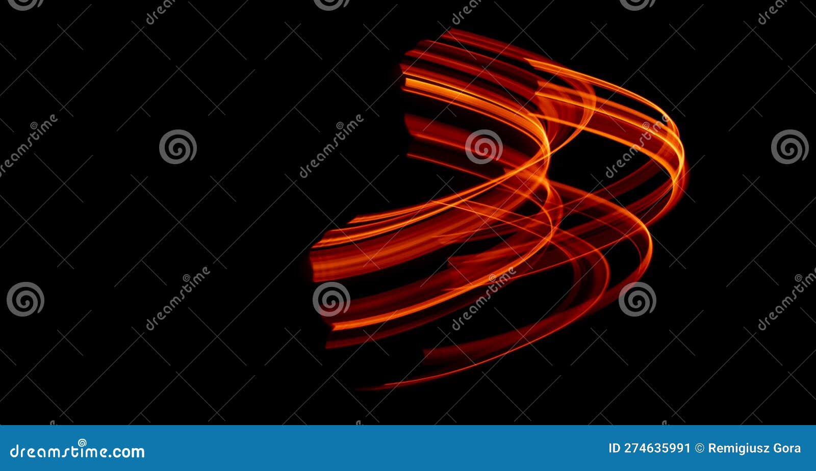 Burning in Motion. Lines of Fire in the Dark Stock Image - Image of ...