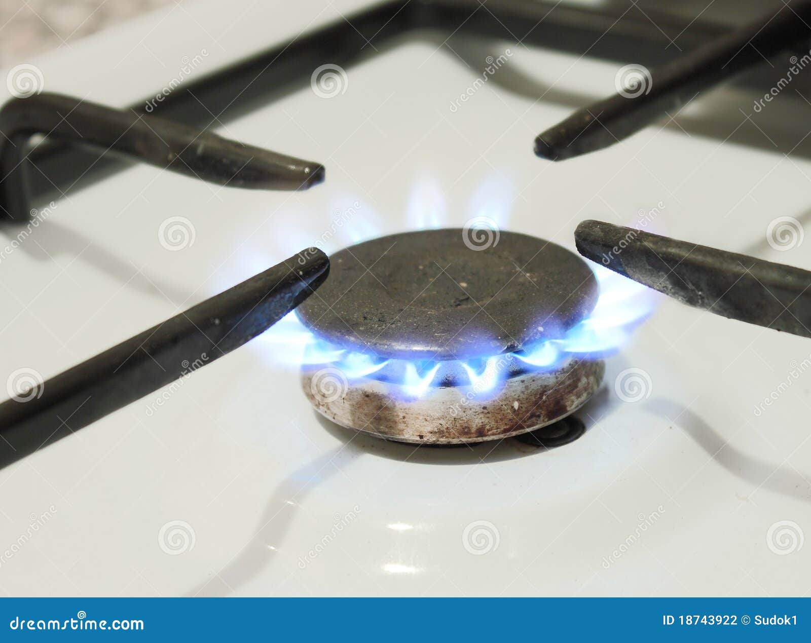 Burning Natural Gas on a Plate Stock Photo - Image of butane, appliance ...