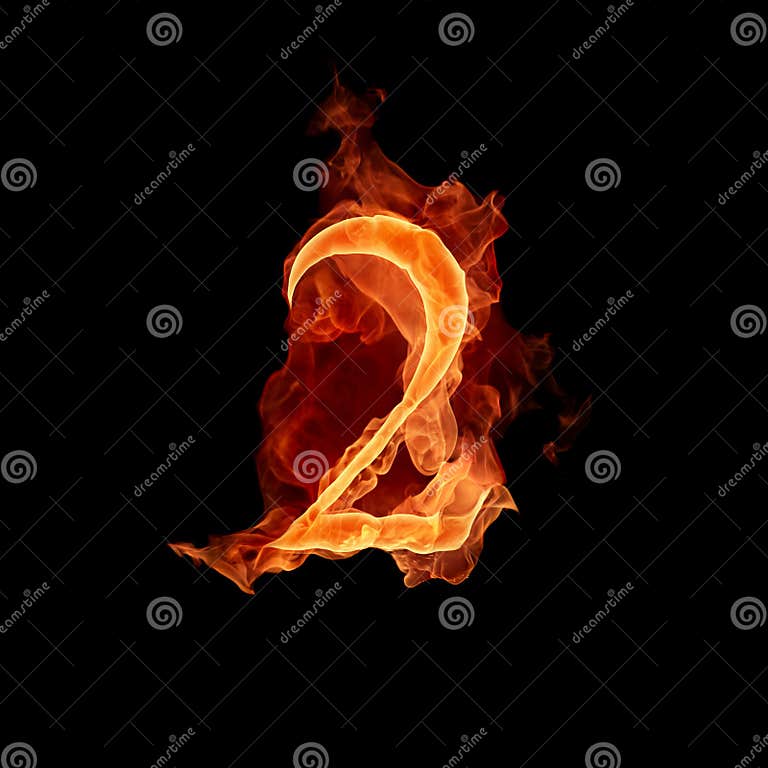 Burning number 1 stock illustration. Illustration of black - 4108946