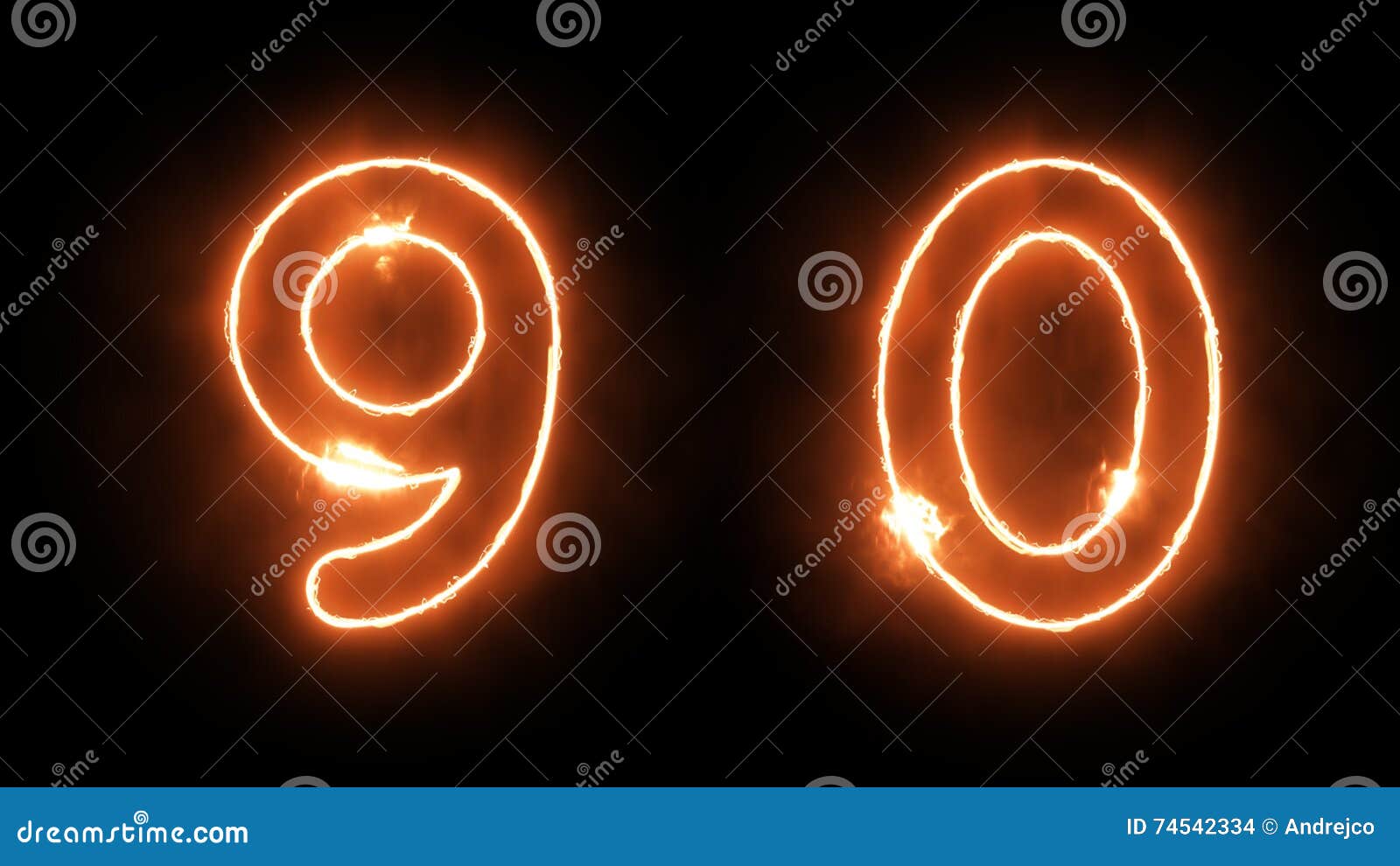 Burning Numbers stock illustration. Illustration of alphabet - 74542334