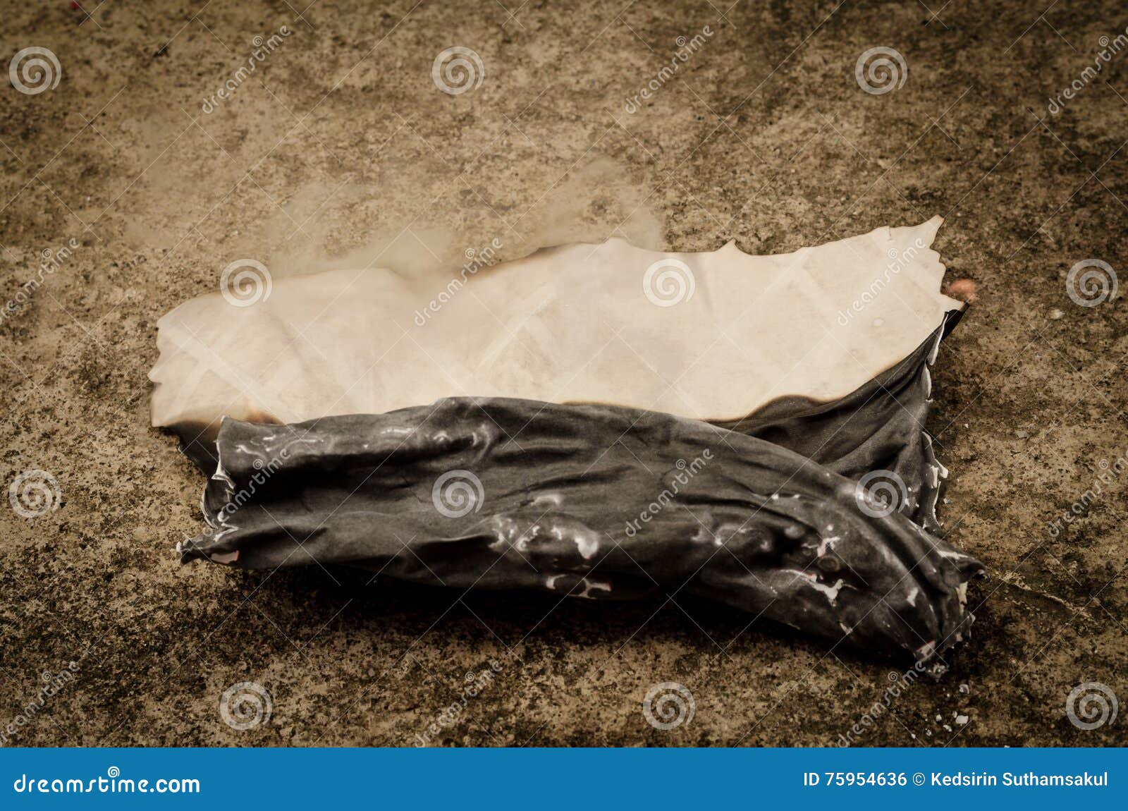 Burning old paper sheet stock photo. Image of sepia, design - 75954636