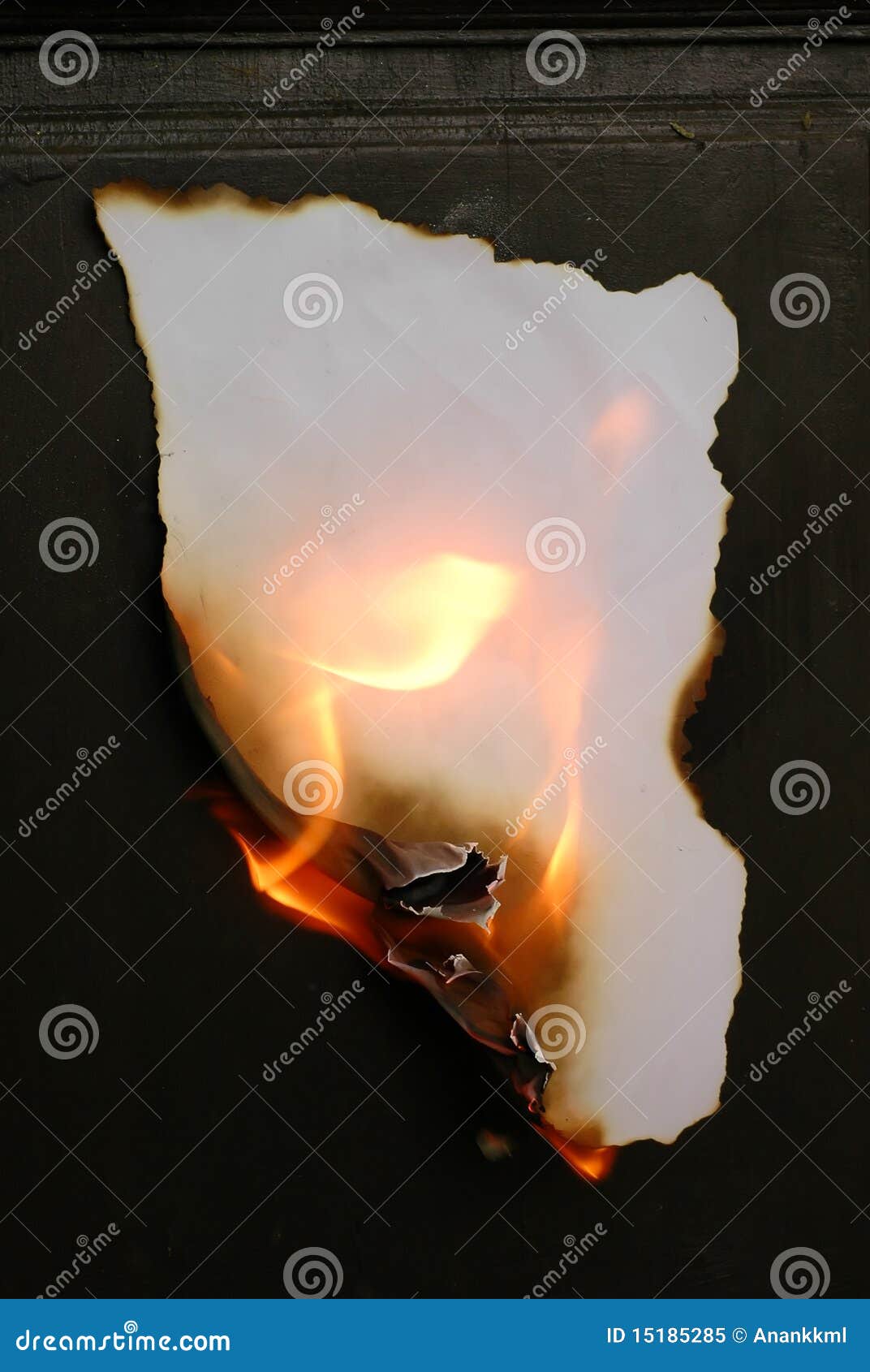 Burning paper stock image. Image of grungy, black, blaze - 15185285