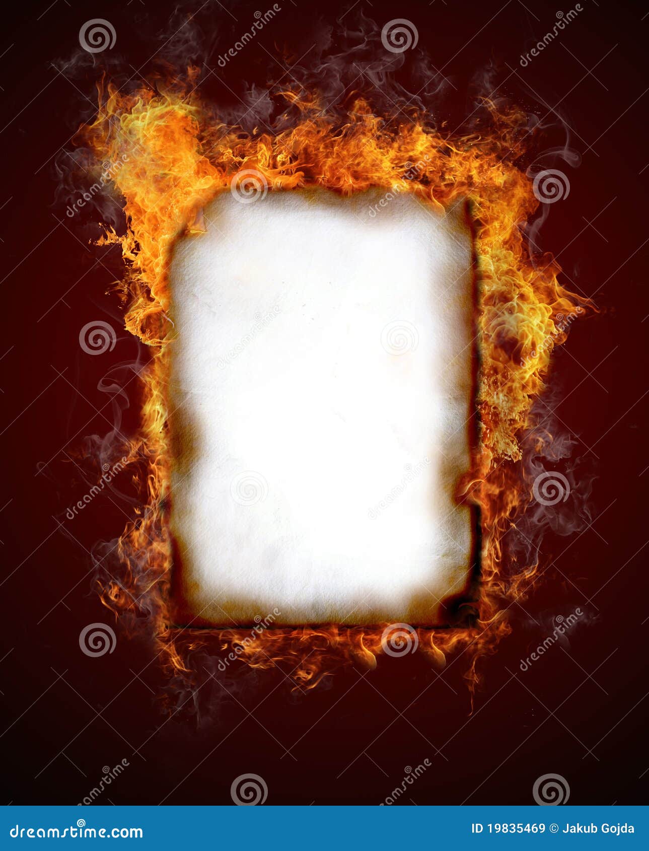 Burning paper stock image. Image of heat, fiery, frame - 19835469