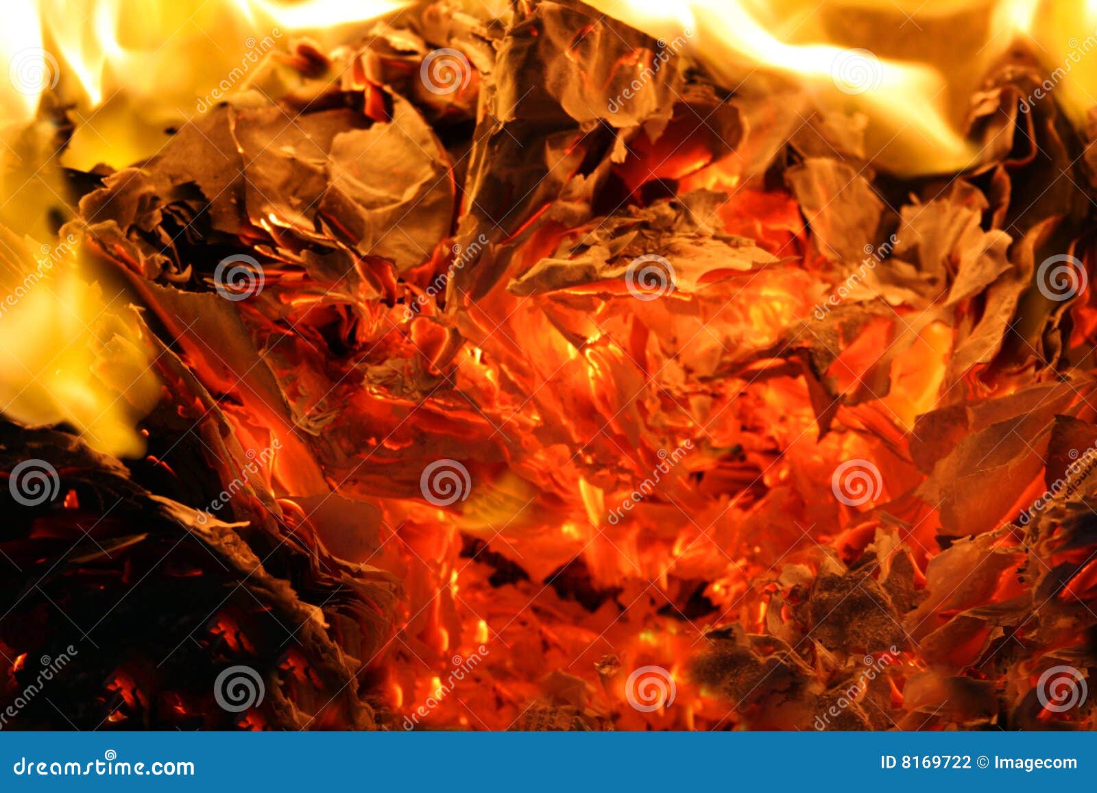 Burning paper stock photo. Image of black, flame, flames - 8169722