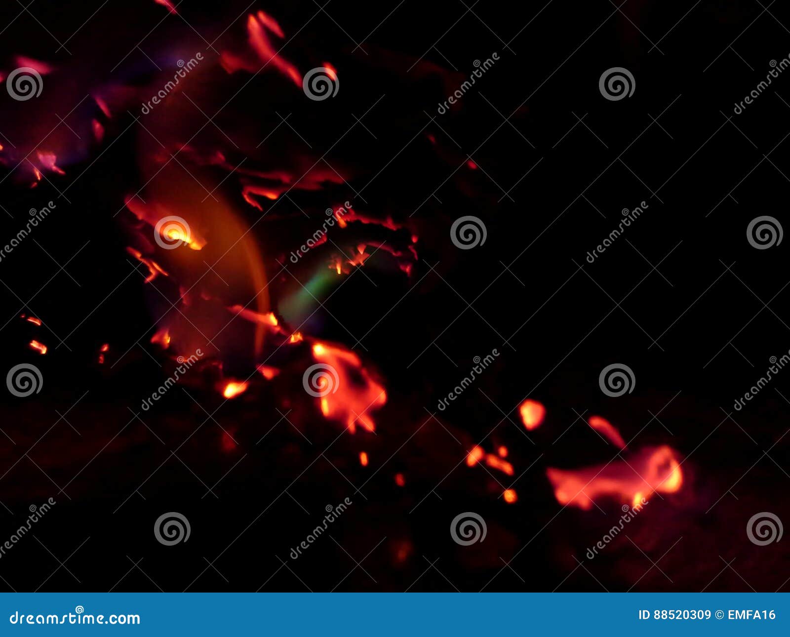 Burning Paper Embers of a Fire 2 Stock Image - Image of colourful ...