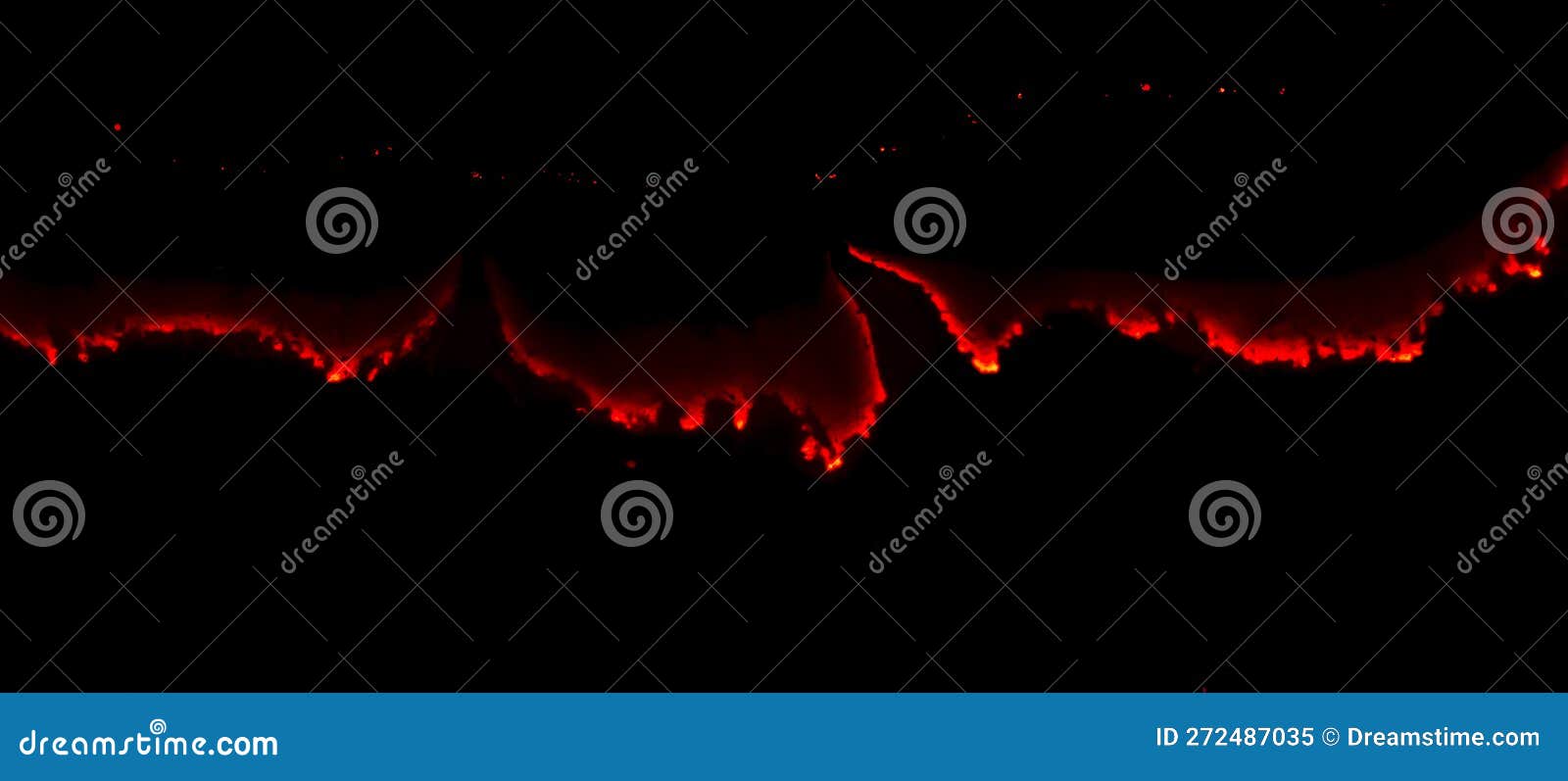 Burning Paper, Glowing Edge of Paper on a Black Background Stock Image ...