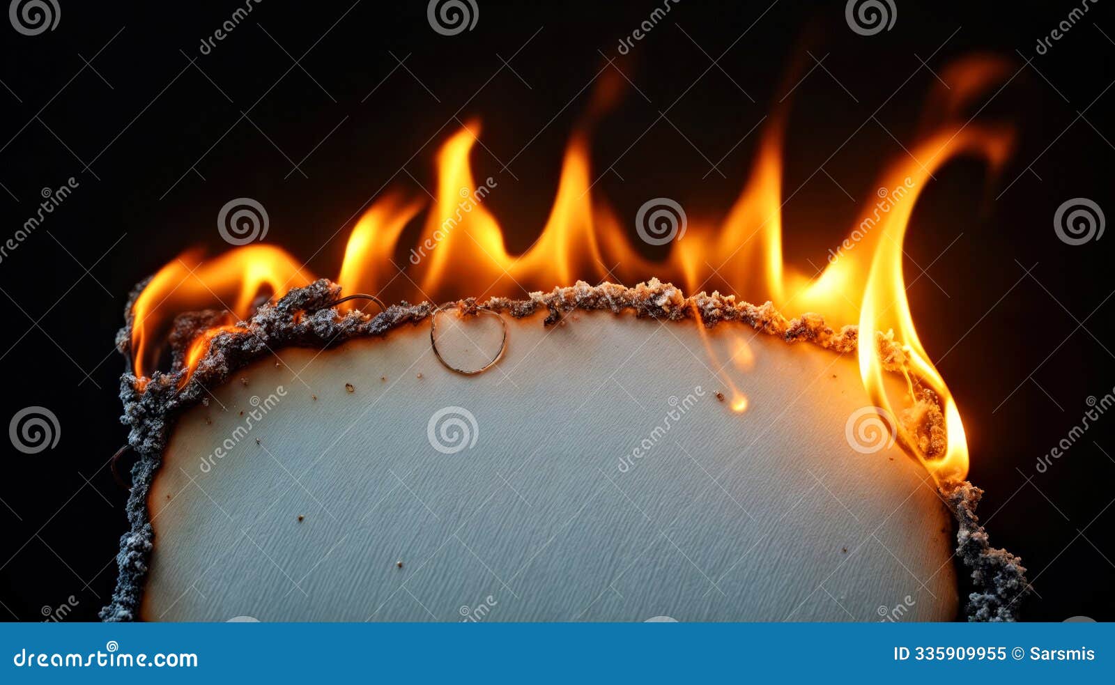 Intense Flames From A Massive Forest Fire, Generative Ai. Flames Light ...