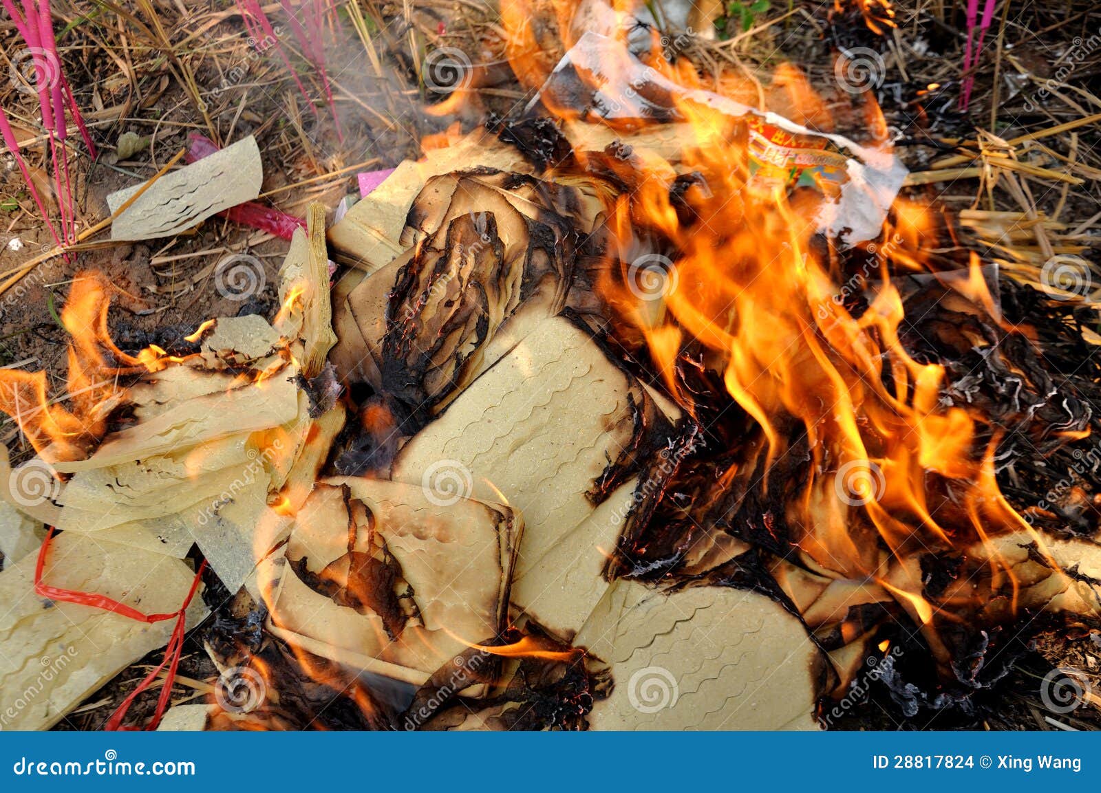 Burning paper money editorial stock image. Image of dead - 28817824