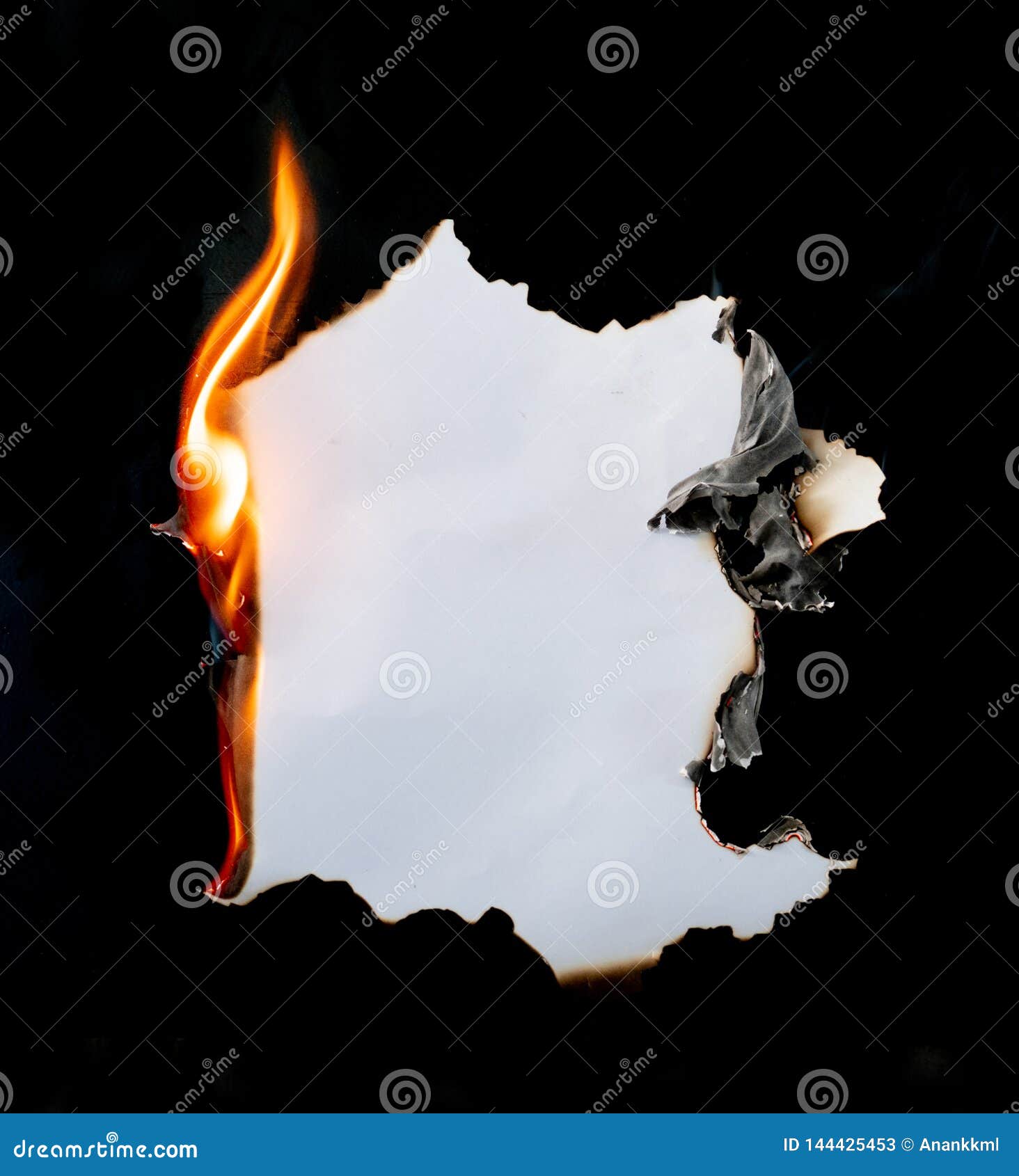 Burning paper stock image. Image of burn, texture, flame - 144425453