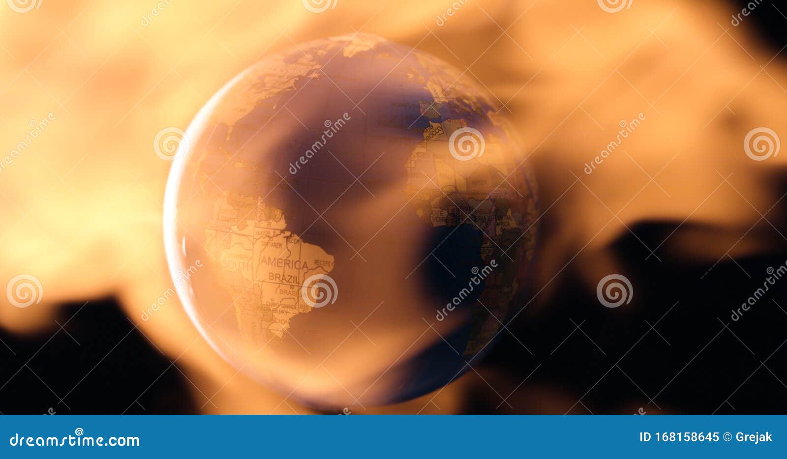 Planet Earth Warming Up Concept Stock Image - Image of crisis, hell ...