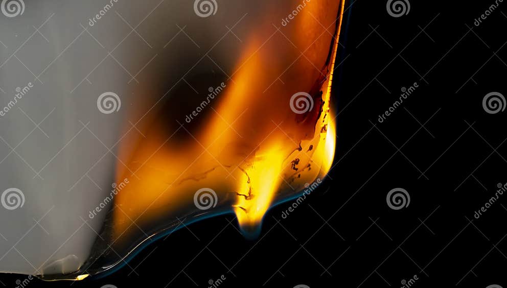 Burning Plastic Close Up, Plastic is Burning, Melts and Drips Stock ...