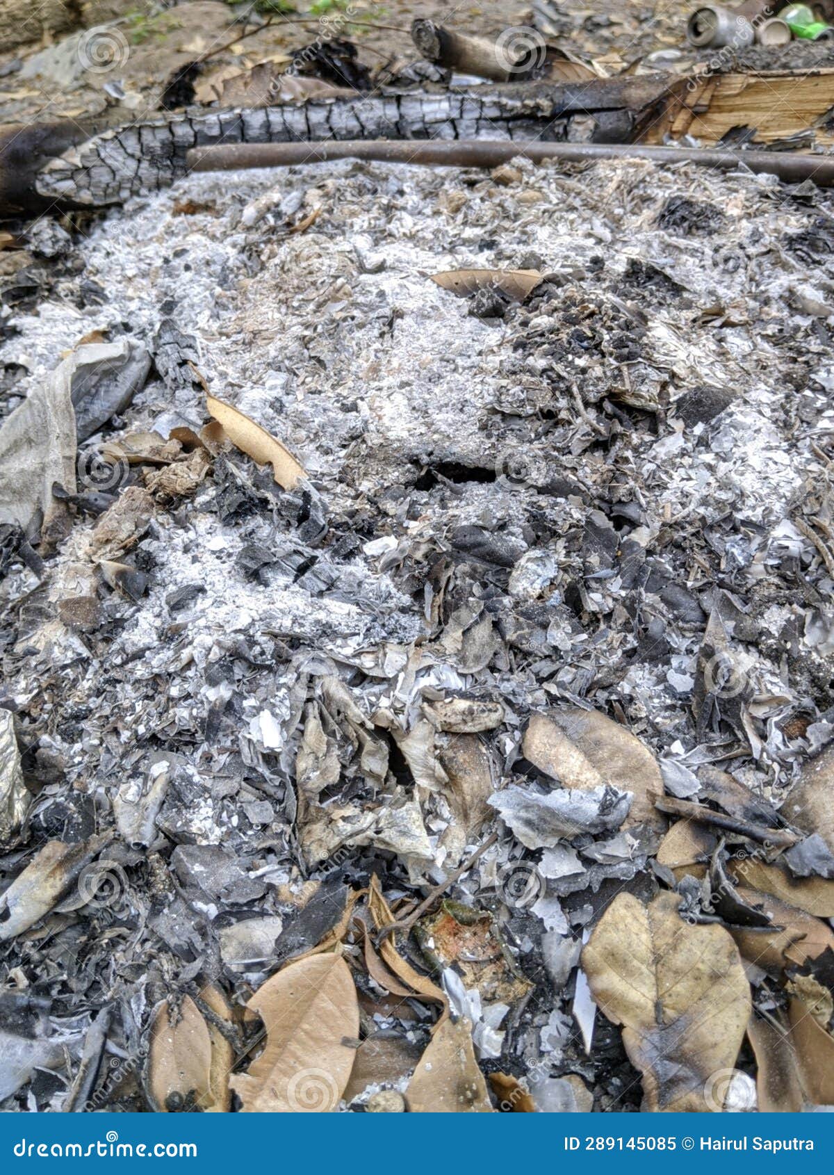 Burning Plastic Waste for Environmental Management Stock Image - Image ...