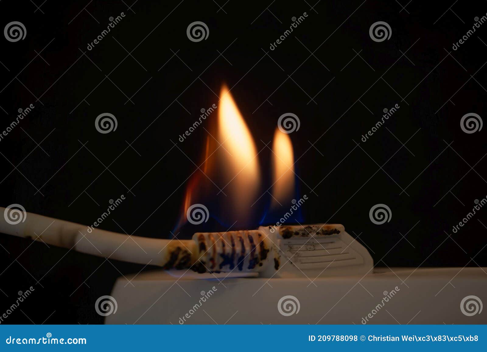 Burning Plug Socket with a Flame Stock Photo - Image of circuit, fire ...