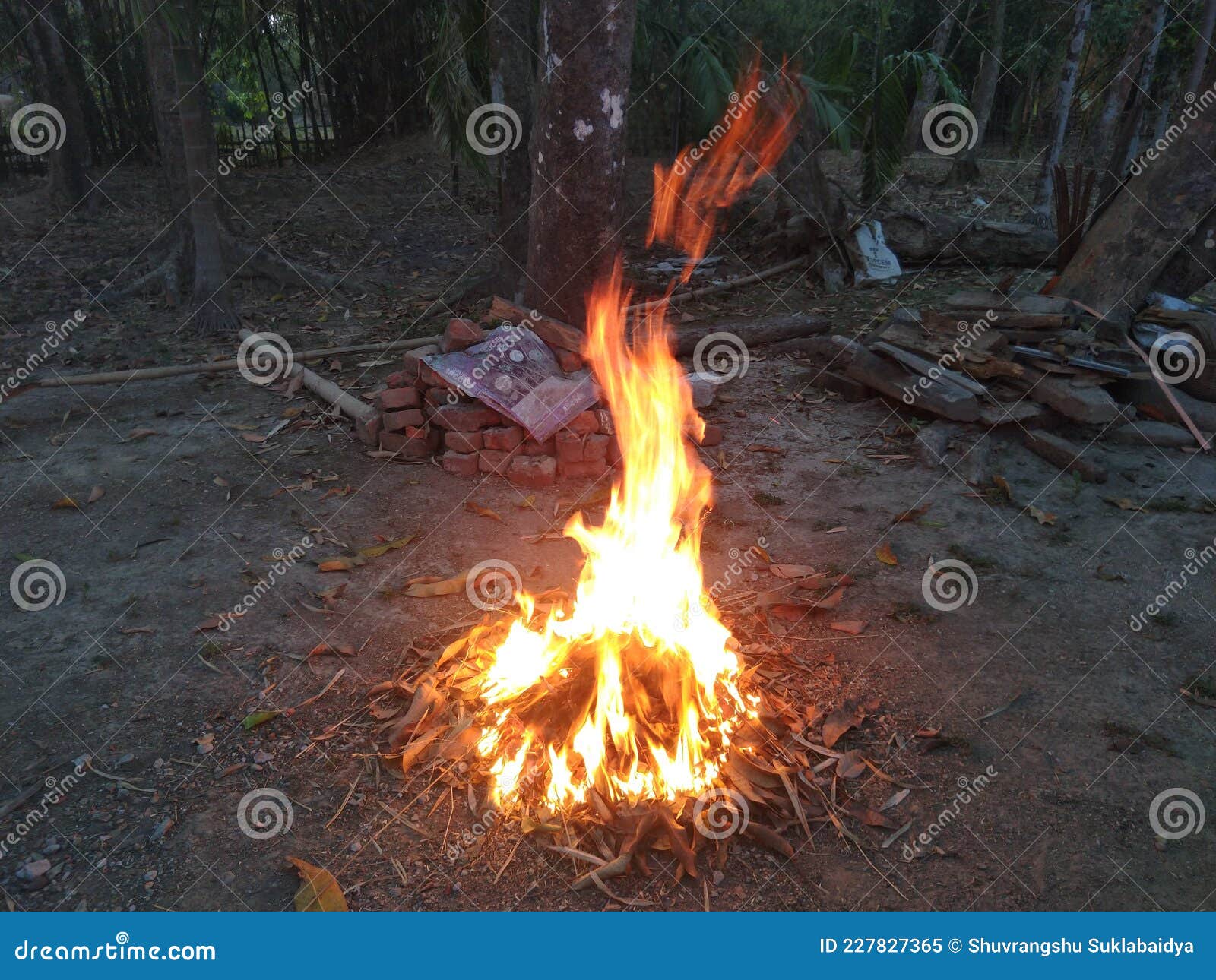 Burning Polythene and Plastic . Pollution . Fire Editorial Image ...