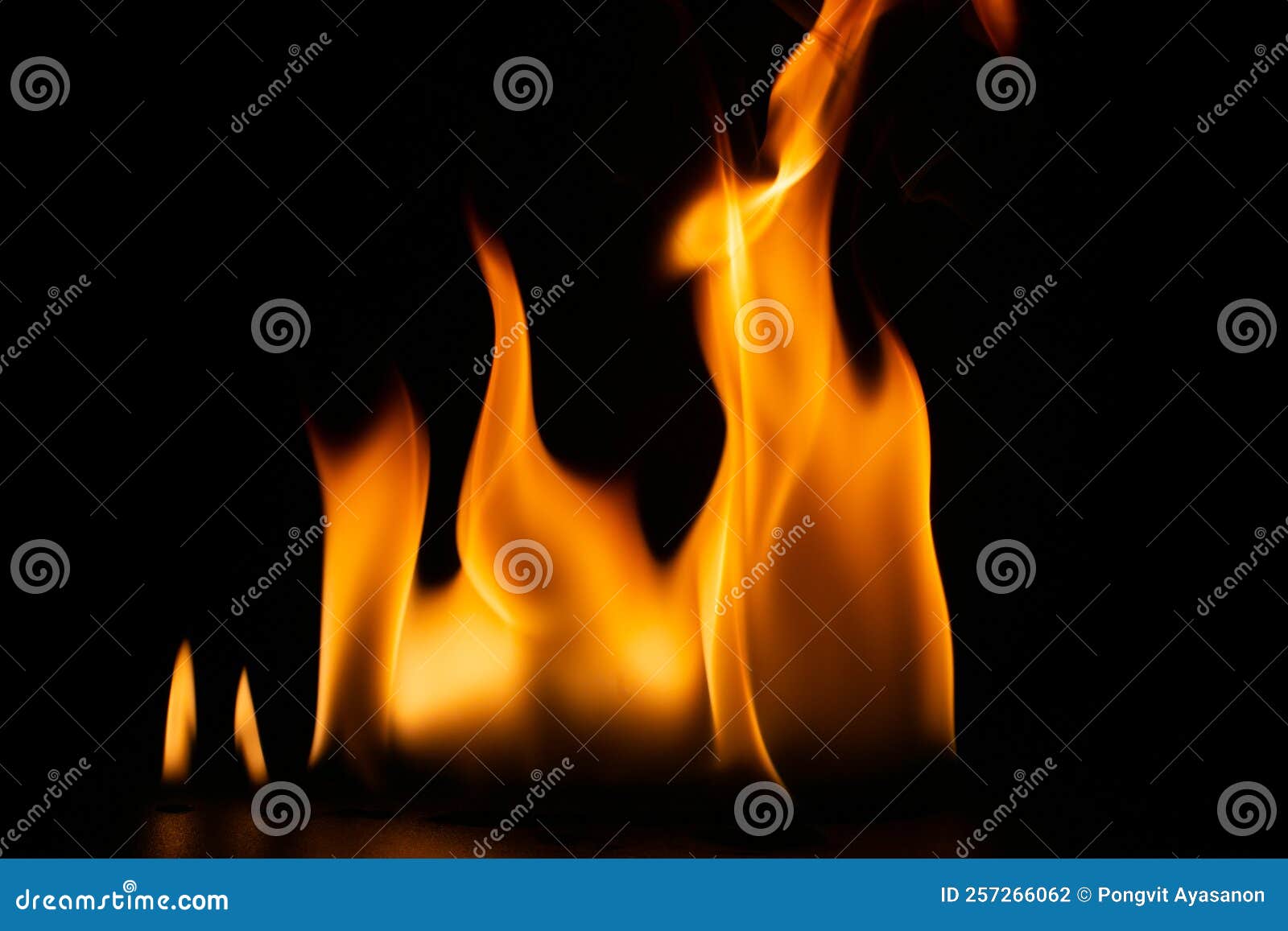 Burning Power of the Flame, Flames, and Burning Sparks Close-up, Fire ...