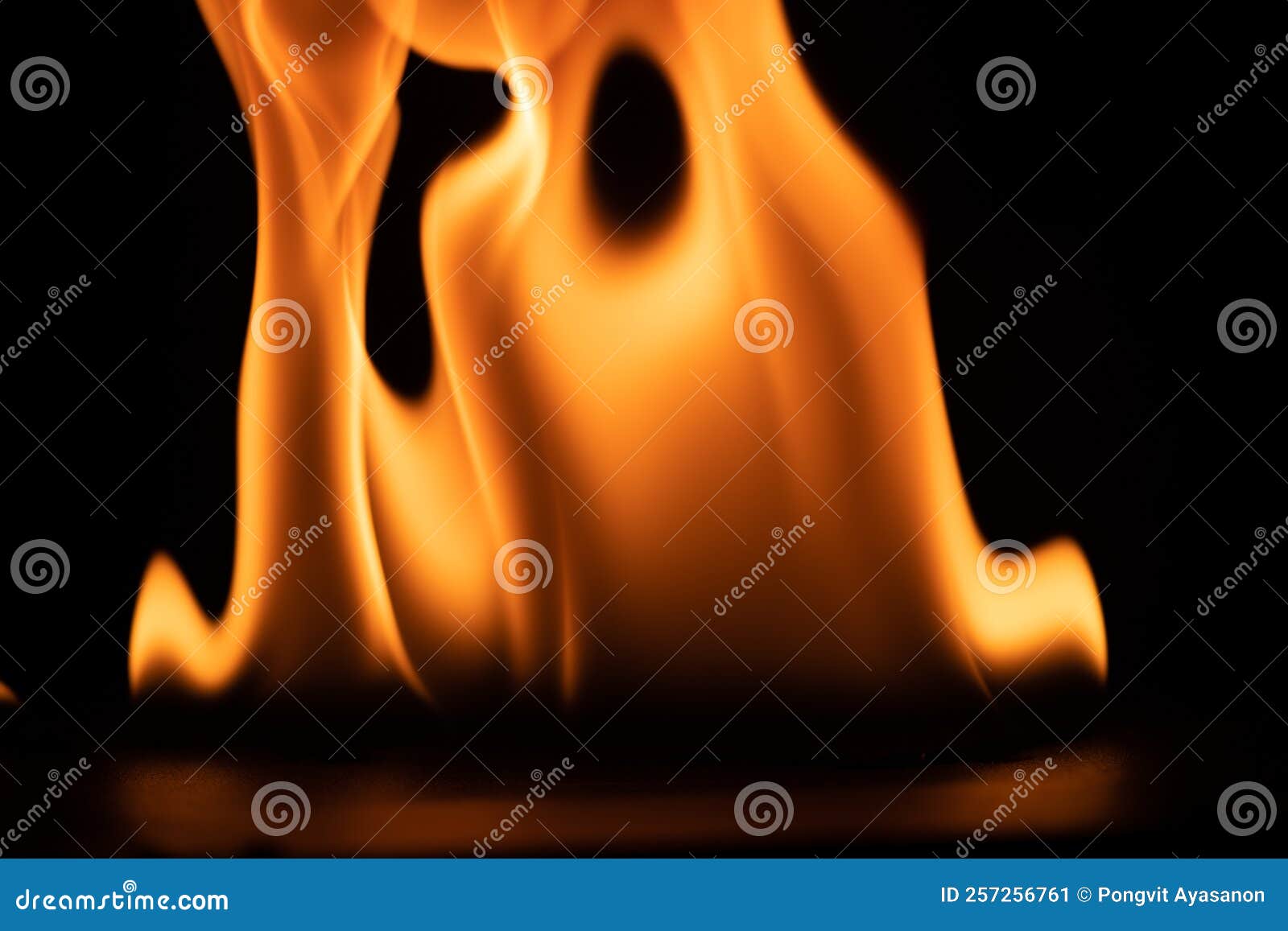 Burning Power of the Flame, Flames, and Burning Sparks Close-up, Fire ...