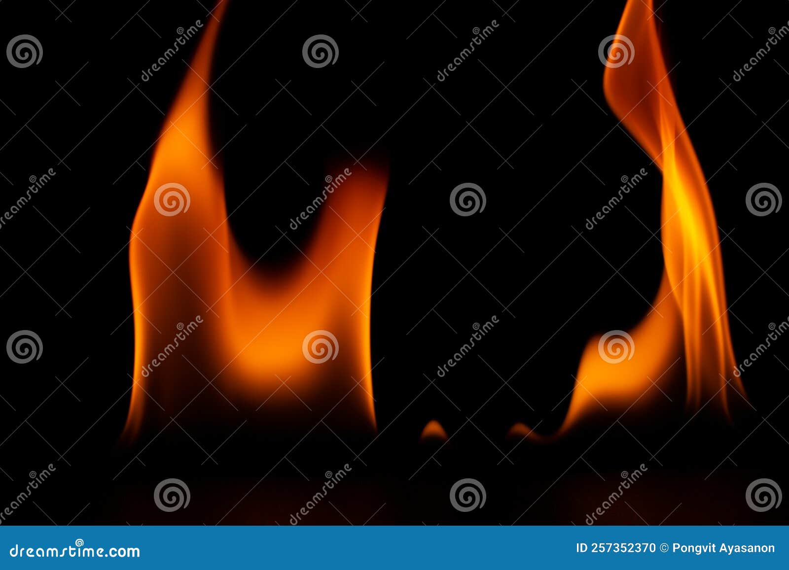 Burning Power of the Flame, Flames, and Burning Sparks Close-up, Fire ...