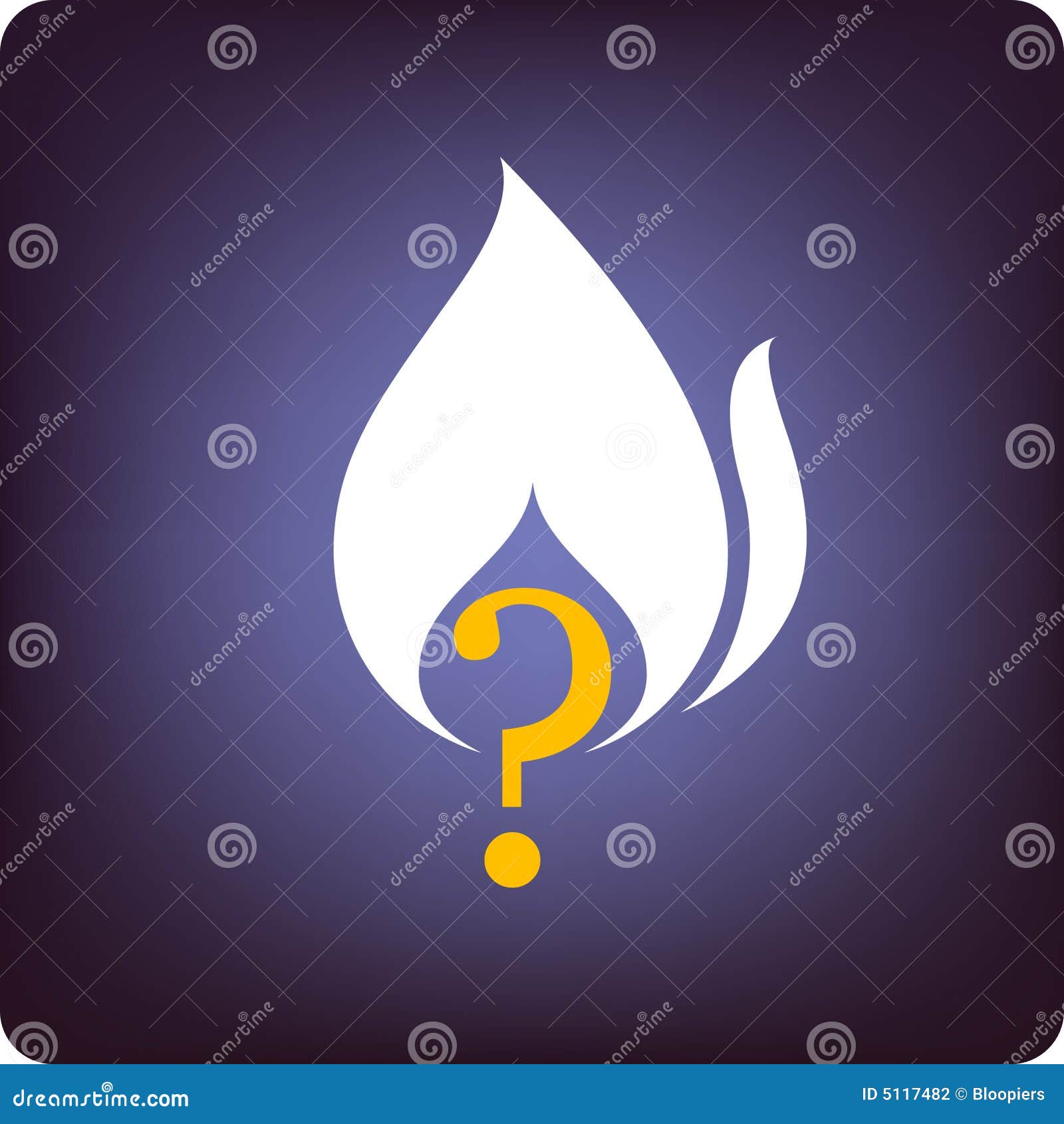 Burning Question Mark On Red Background Royalty-Free Stock Photo ...
