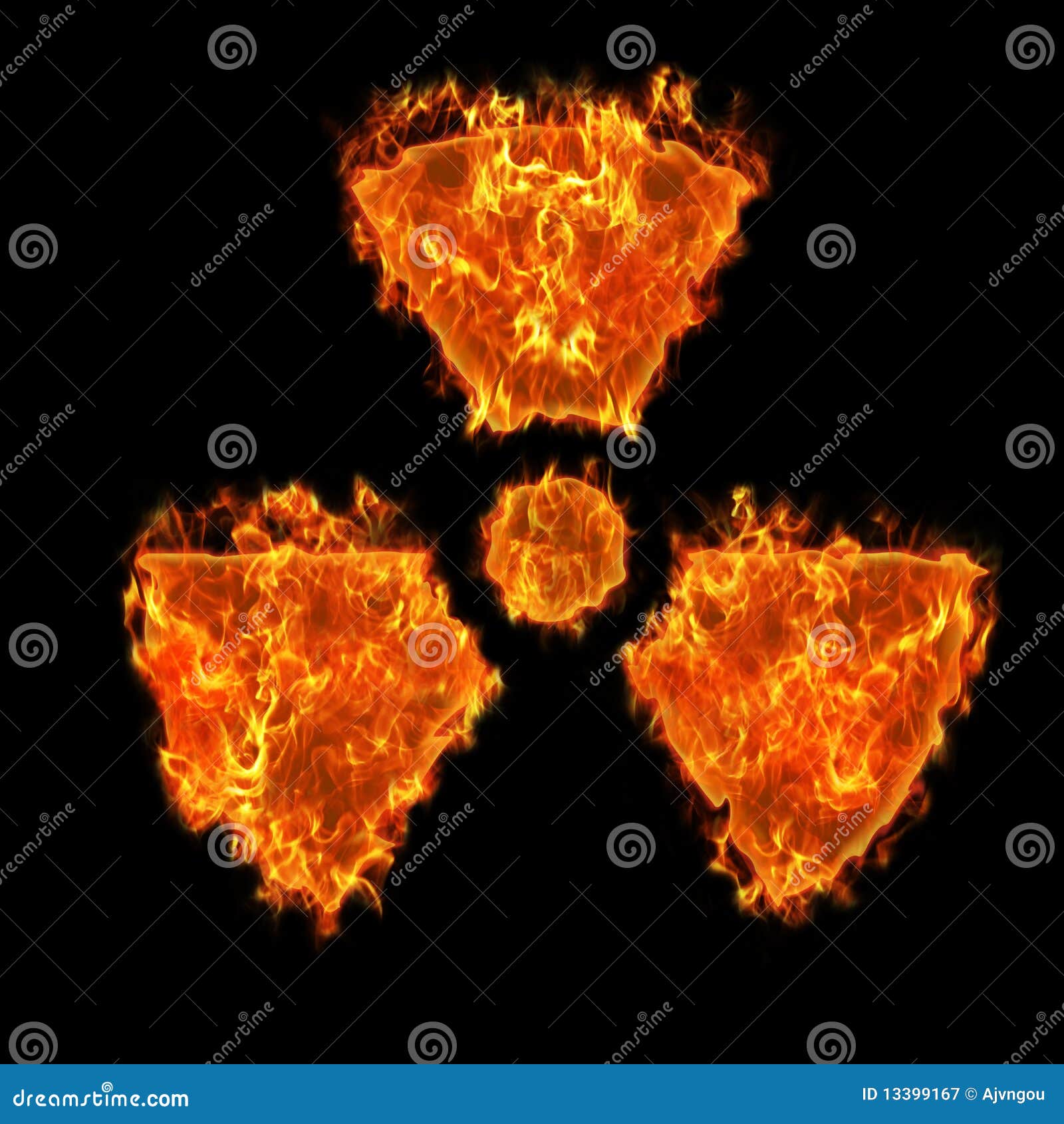 Radioactive Symbol On A Purple Studio Background Royalty-Free Cartoon ...