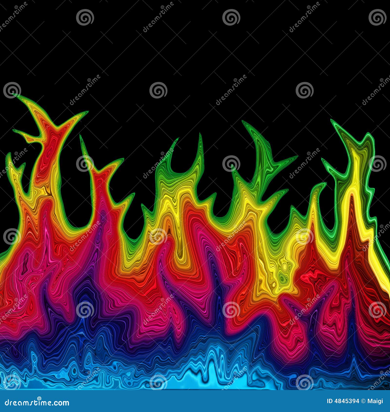 Burning rainbow background stock illustration. Illustration of ...