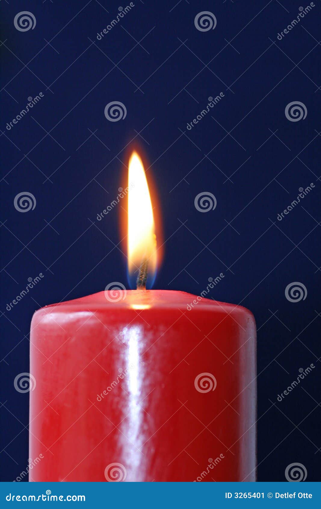 Burning red candle stock image. Image of blaze, fire, aflame - 3265401