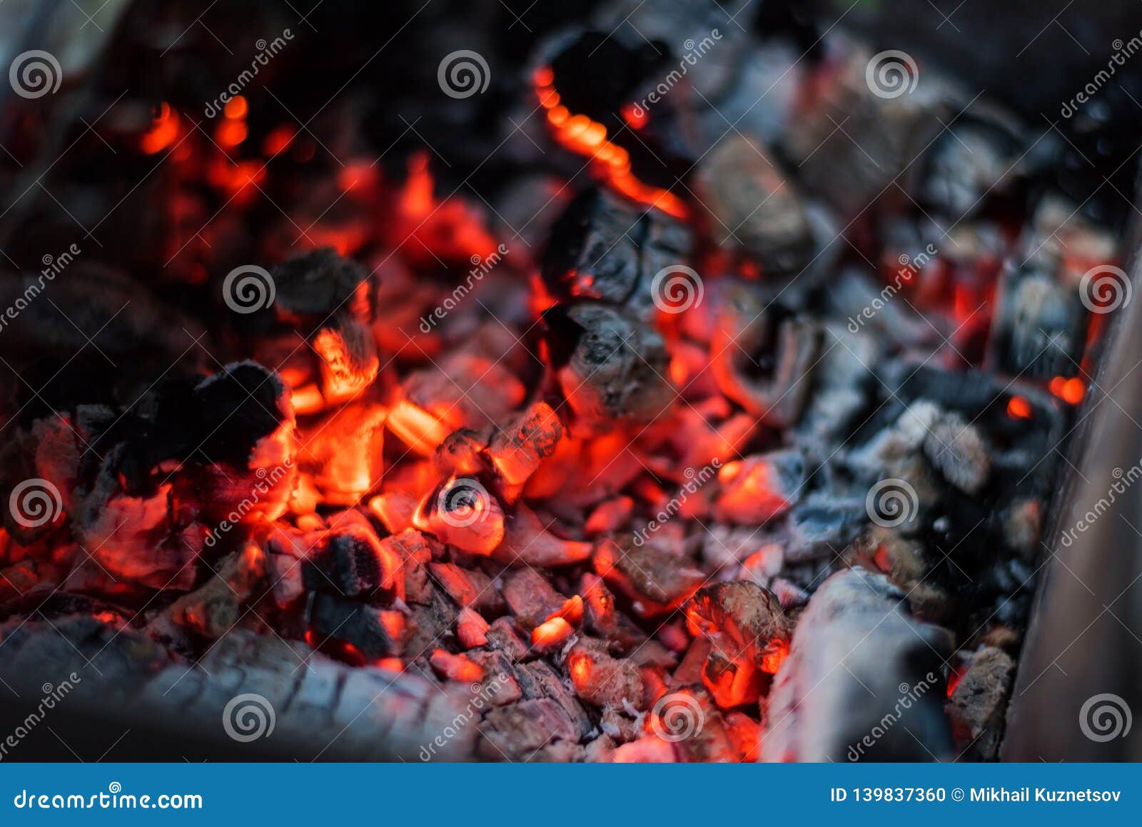 Burning Red Coals in the Fire Stock Photo - Image of beautiful, cinder ...