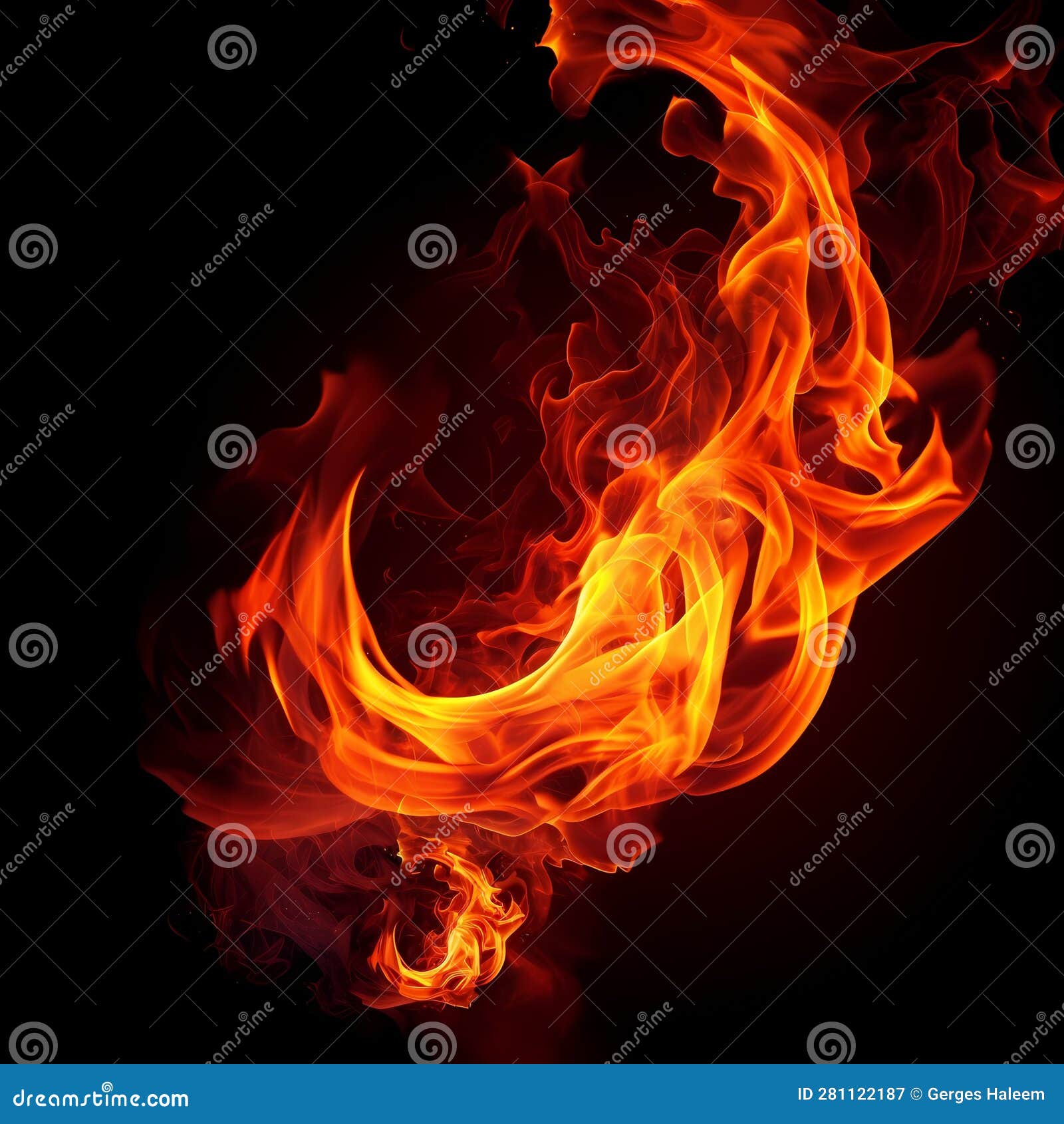 Burning Red Hot Sparks Fly from a Big Fire, Fire Overlay Made with ...