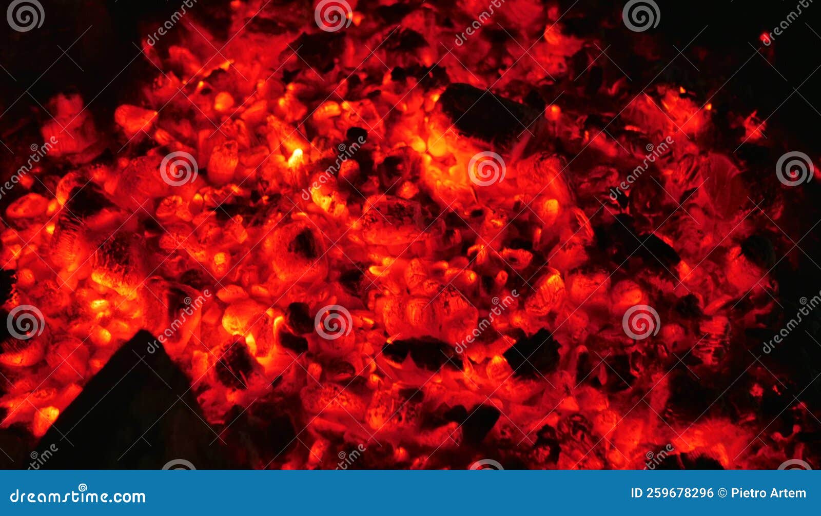 Burning Red Organic Charcoal Texture in Bbq Grill Stock Photo - Image ...