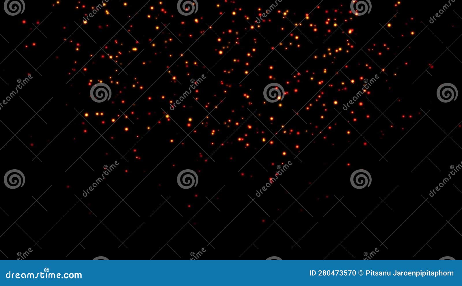 Burning Red Sparks Fire Seamless Loop ,Fire Particles Over Black ...