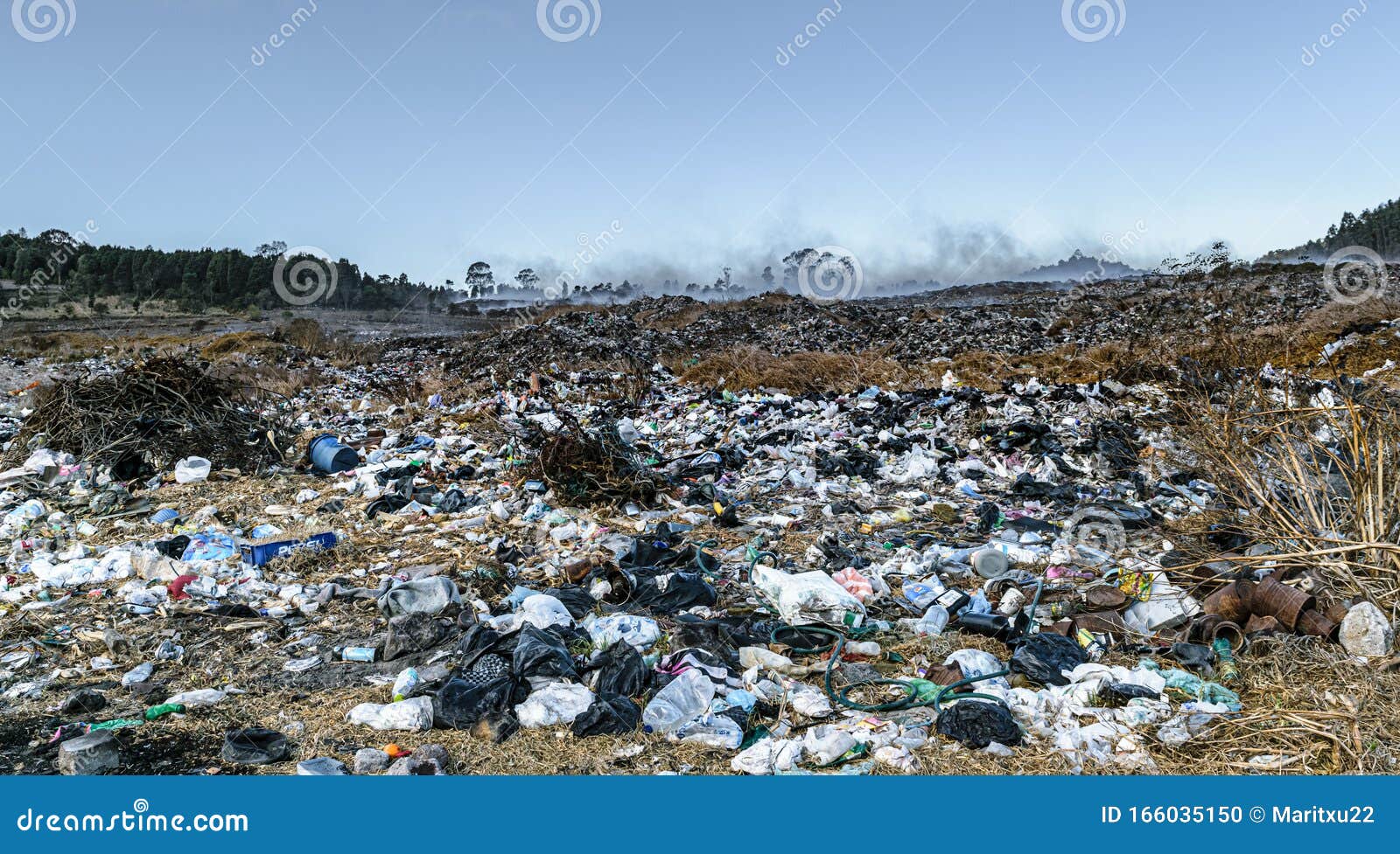 Burning Rubbish Fields in Guatemala. Editorial Image - Image of danger ...