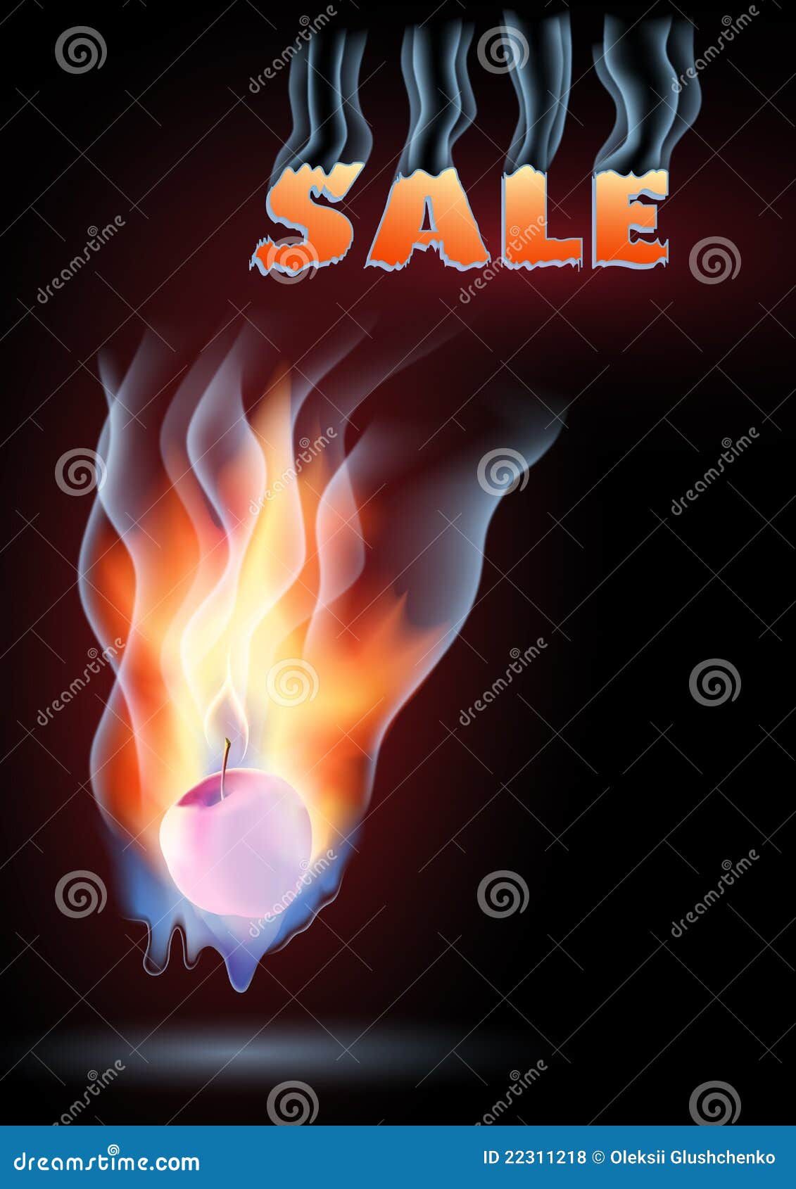 Burning Apple Stock Illustrations – 403 Burning Apple Stock ...