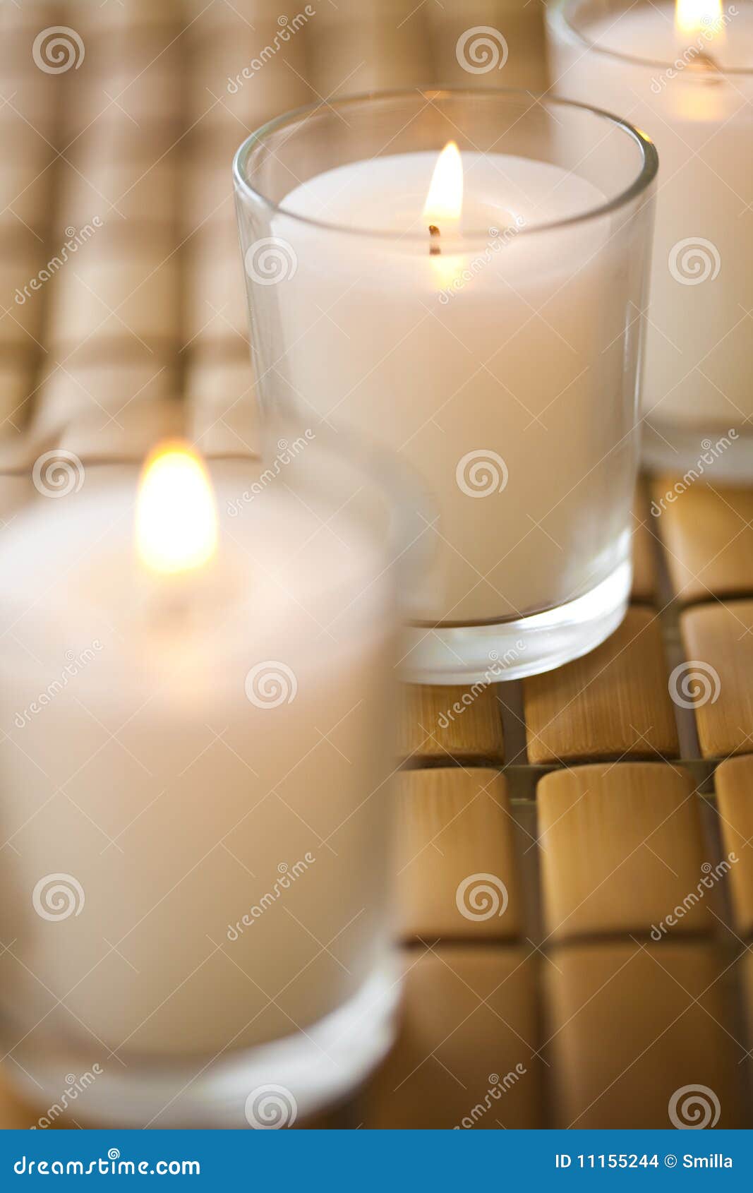 Burning scented candles stock photo. Image of scented - 11155244