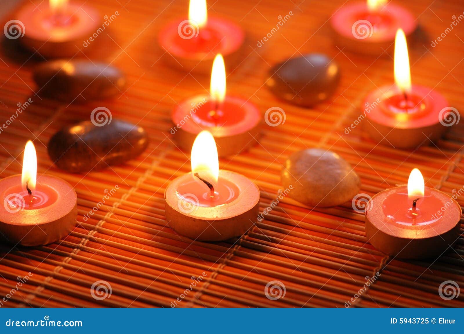 Burning scented candles stock image. Image of beauty, vitality - 5943725
