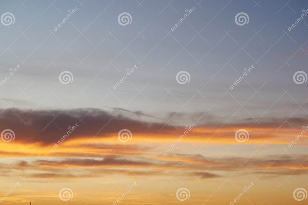 Burning Sky at Sunset. Red Sky Abstract Background. Stock Image - Image ...