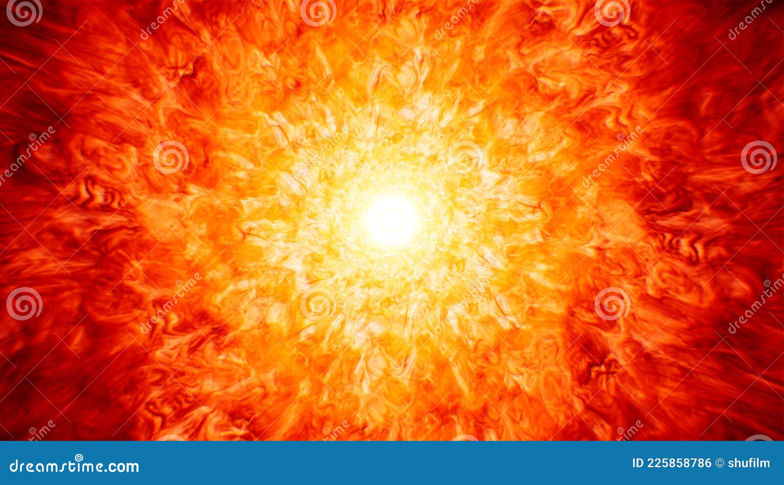 Abstract Solar Flare Pattern Fire Effect Background Stock Illustration ...