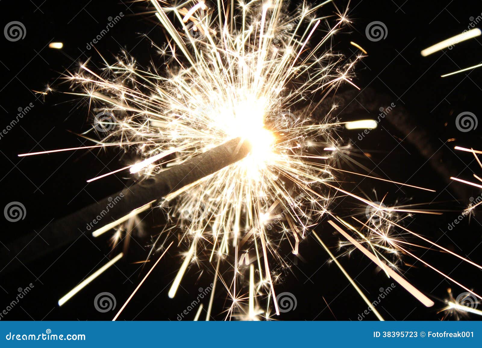 Burning sparkler stock image. Image of years, spark, sparkler - 38395723