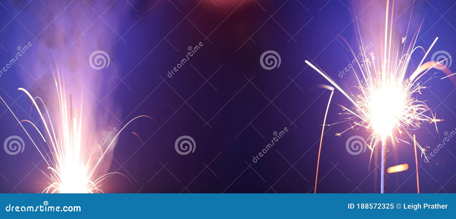 Sparkler Fireworks with Lots of Hot Glowing Embers Exploding. for New ...