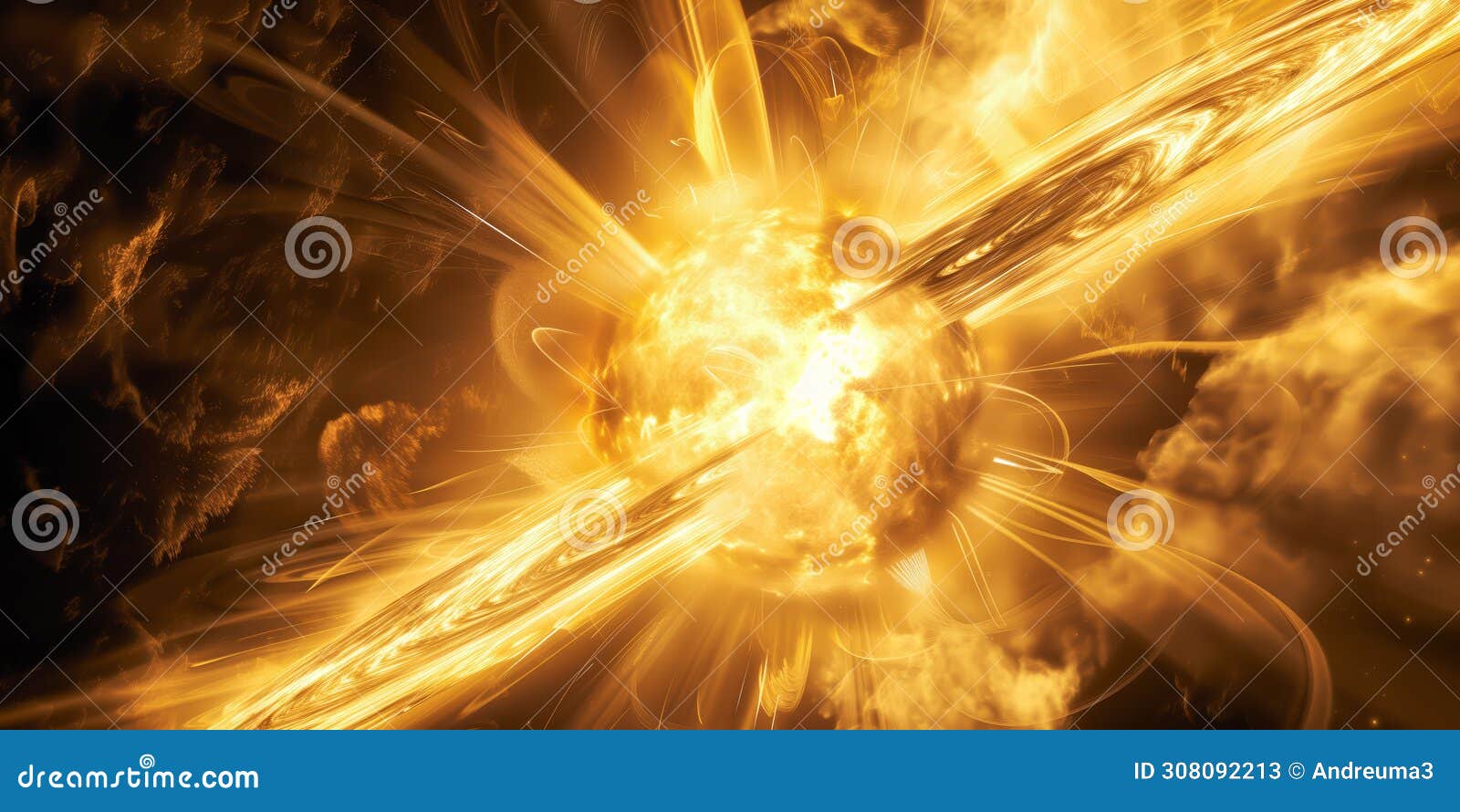 Burning Sphere with Coronal Material Ejection in a Magnetic Field Stock ...