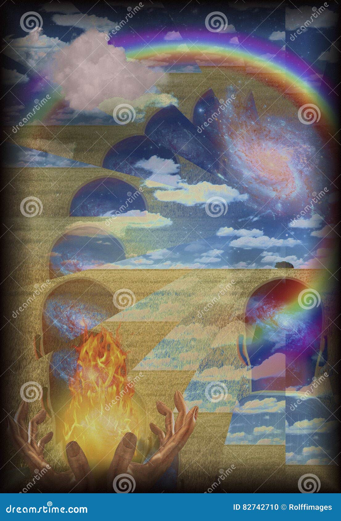 Burning stock photo. Image of galaxy, ancient, concept - 82742710